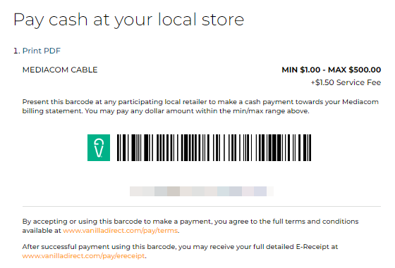Click on 'Generate barcode'
